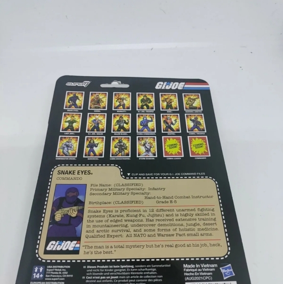 Toys | Super7 Gi Joe Reaction Figures Wave 2 Snake Eyes | Poshmark
